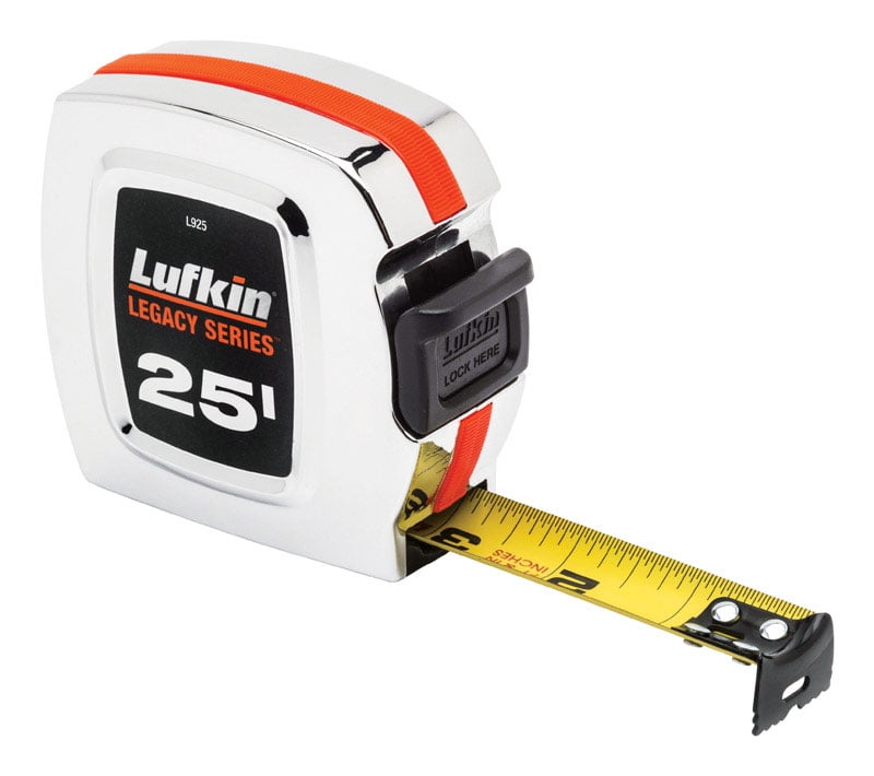Lufkin Legacy Series 25 ft. L x 1 in. W Tape Measure Silver 1 pk ...