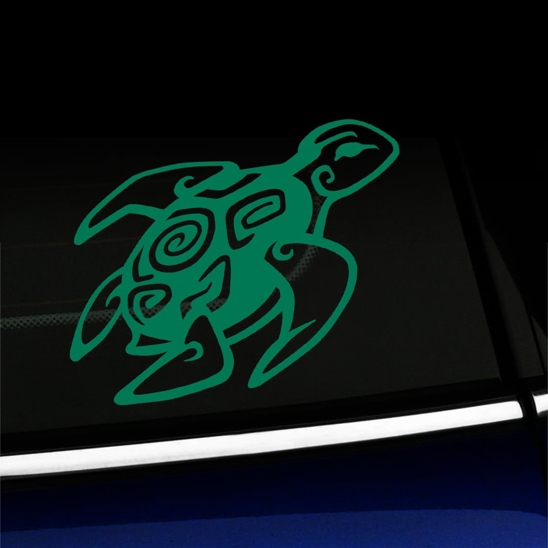 Sea Turtle - Vinyl Decal - Choose Color - [GREEN] - Walmart.com