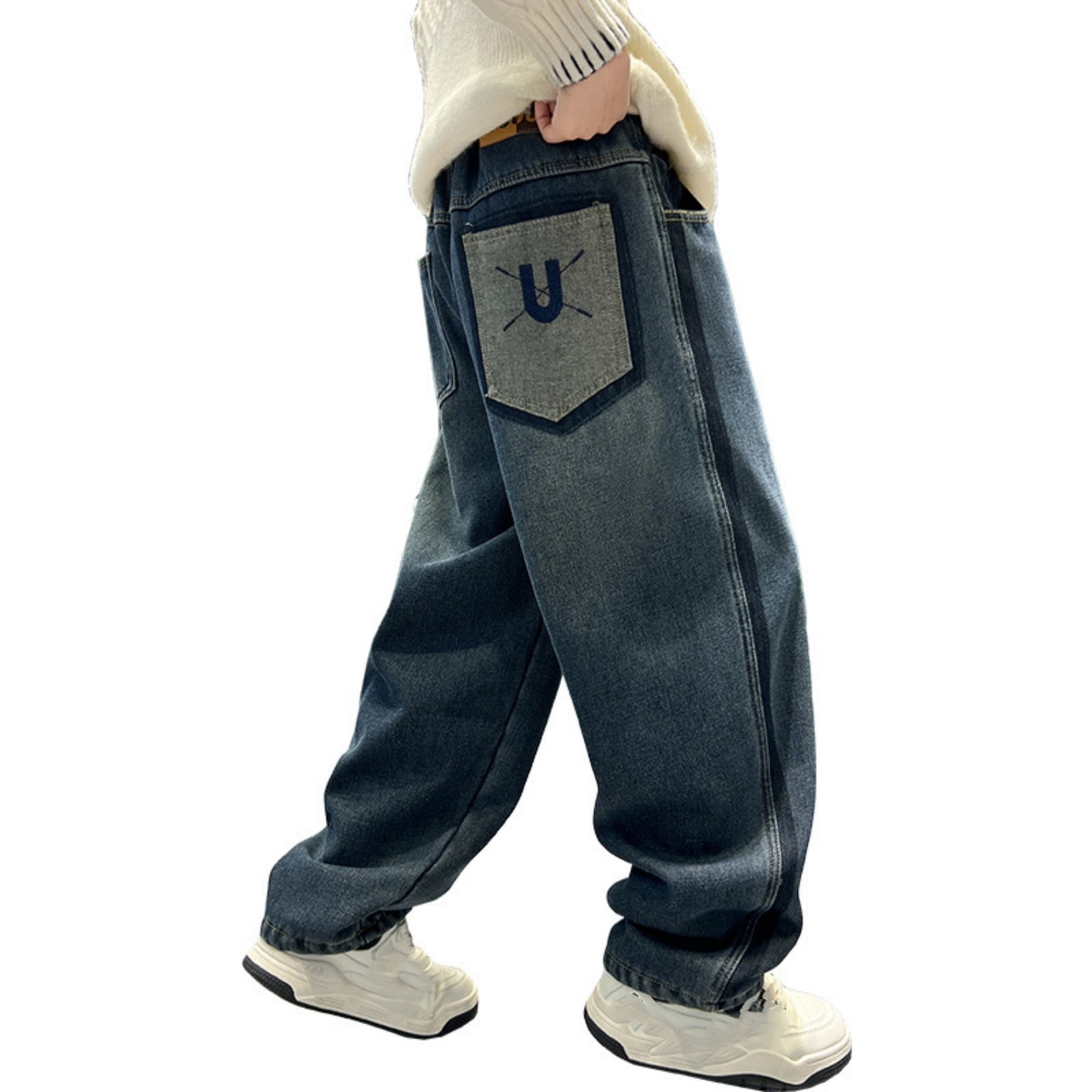 Click here for Rongler Boys Cargo Trousers Fully Elastic Waist Tr... prices