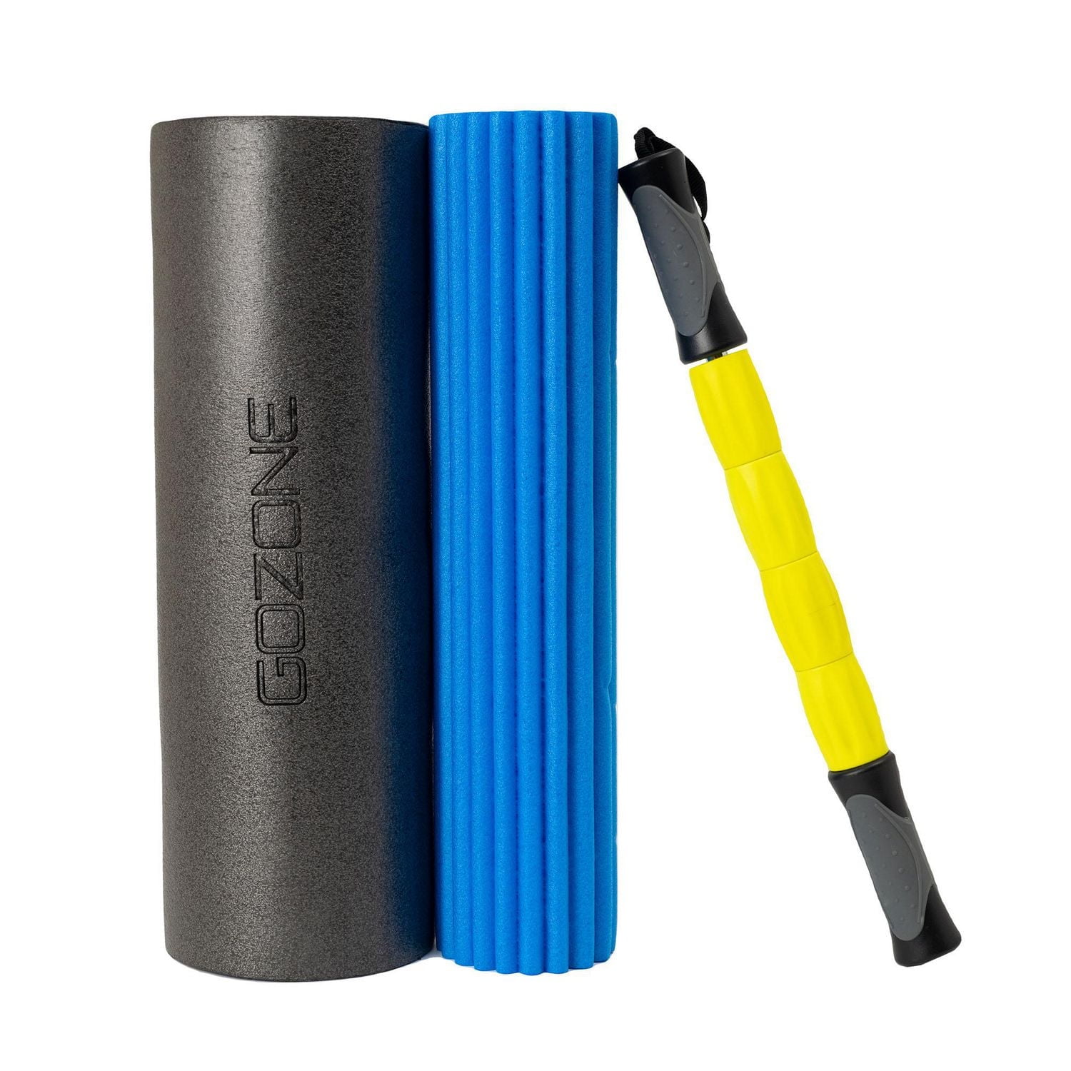 Click here for Gozone 3-In-1 Body Roller - Black/Blue/Yellow prices