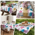 Cartoon Coastal Starfish Jellyfish Table Cloth 60x84in, Waterproof ...