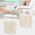 Tall Narrow 25 Lbs Flour Storage Container with Automatic Flip-up Lid ...