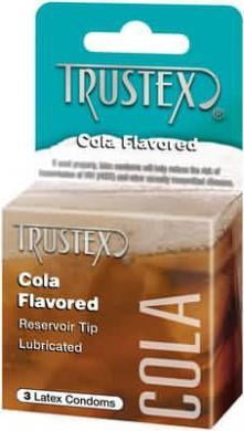 Trustex Flavored Lubricated Condoms - 3 Pack - Cola - Walmart.com