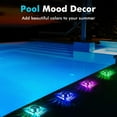 4pack Solar Pool Deck Lights Pool Side Floor Lights,Outdoor Above ...