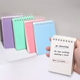 Soft Coil Binding Notebook 128 Pages Waterproof PP Cover Pocket Size ...