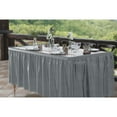 Exquisite 14 Ft. Silver Plastic Table Skirt - 6 Count - Walmart.com