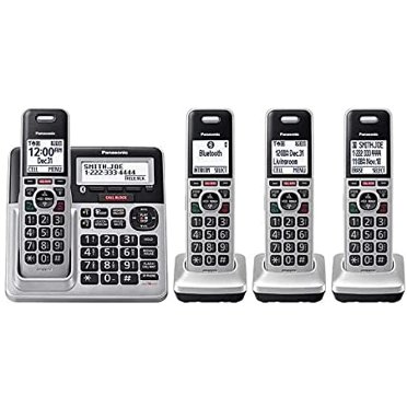 Panasonic Link2Cell Bluetooth Cordless Phone with Voice Assist and ...
