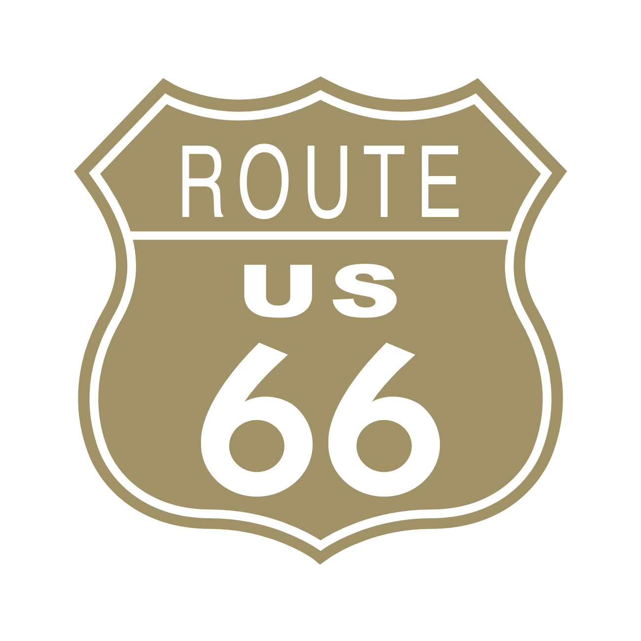 US Route 66 Sticker Decal Die Cut - Self Adhesive Vinyl - Weatherproof ...