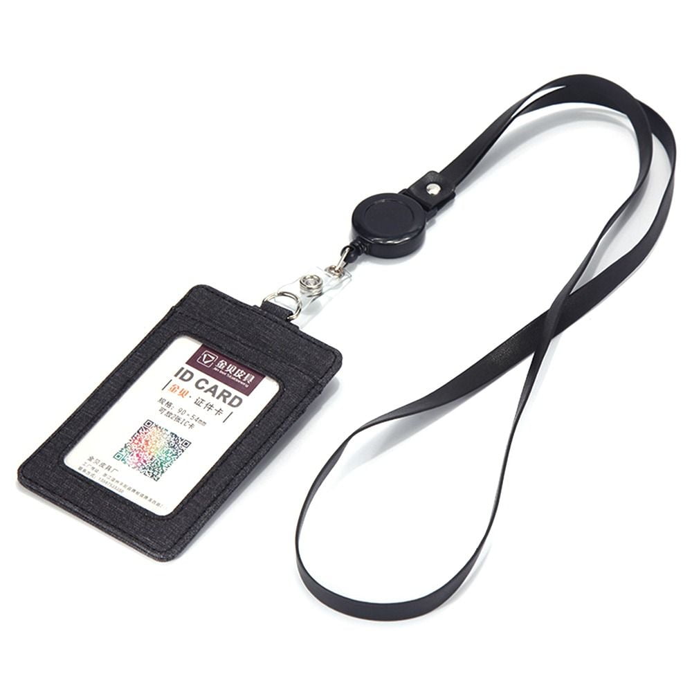 Retractable Lanyards Office School Bank Credit Card Multifunctional PU ...