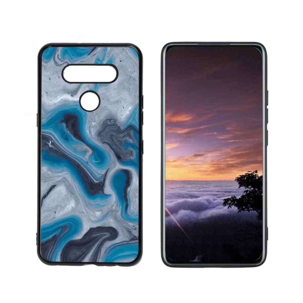 Compatible with LG K51 Phone Case, Marble-153 Case Men Women, Flexible ...
