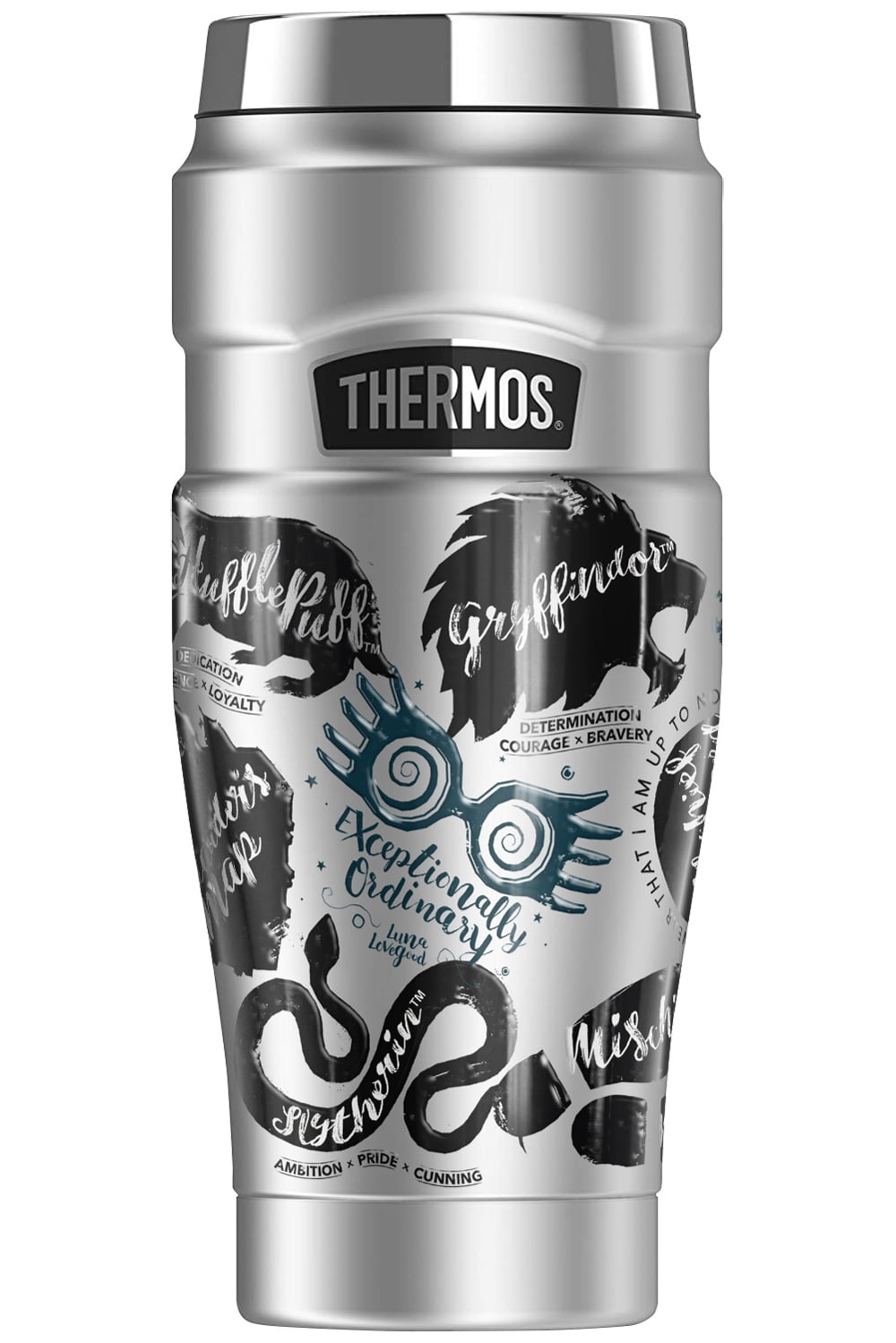 Harry Potter Hogwarts Stamp Collage THERMOS STAINLESS KING Stainless ...