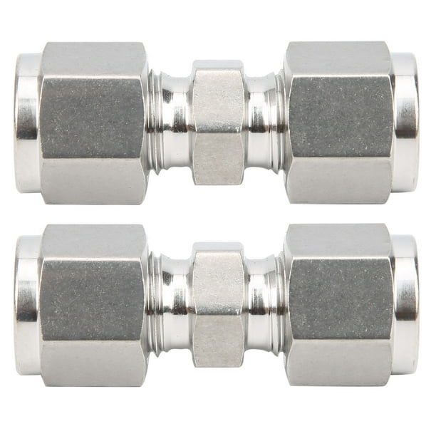 Compression Tube Fitting, 1000Psi Vibration Resistance Stainless Steel ...