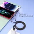 90degree Angled Type C And USB Charging Cable 5A Fast Charging Cord For ...
