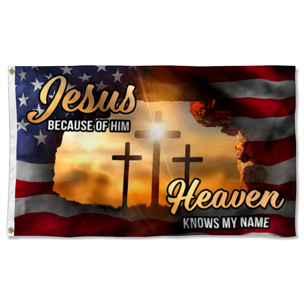 Cayyon Jesus Flag 3x5Feet Resurrection Of Jesus God Grommet Flag Banner ...