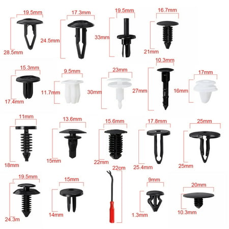 [19 Type] 425Pcs Plastic Car Body Trim Clips Weatherstrip Retainer ...