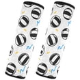 Beach Volleyball Pattern Car Seat Belt Covers 2 Pack Soft Flannel ...