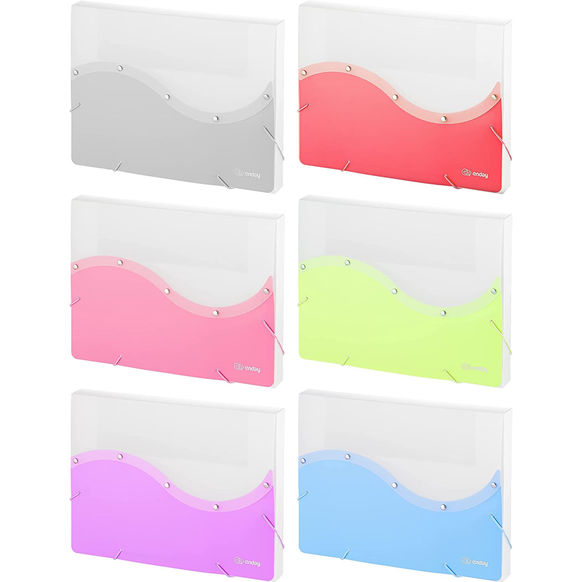 Enday Multicolor Document Holder A4 Paper Plastic File Folder Organizer ...