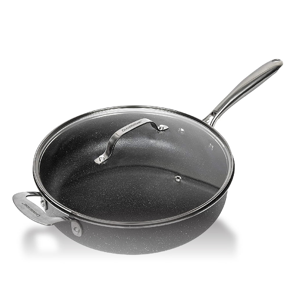 Granitestone Jumbo Cooker with Lid, Nonstick Triple Coated Surface ...