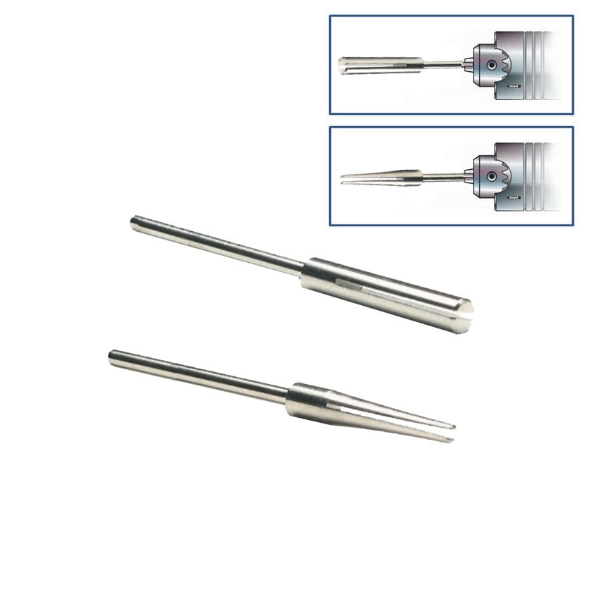 2 Mini Split Mandrels 3/32" Shank Tapered & Reinforced Straight ...