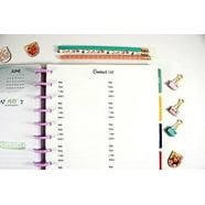 Time Table Plan Inserts Teacher Planner Refill for 9 Disc Happy ...
