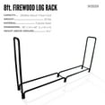 Backyard Expressions 8ft Firewood Rack for Outdoor | Heavy Duty Log ...