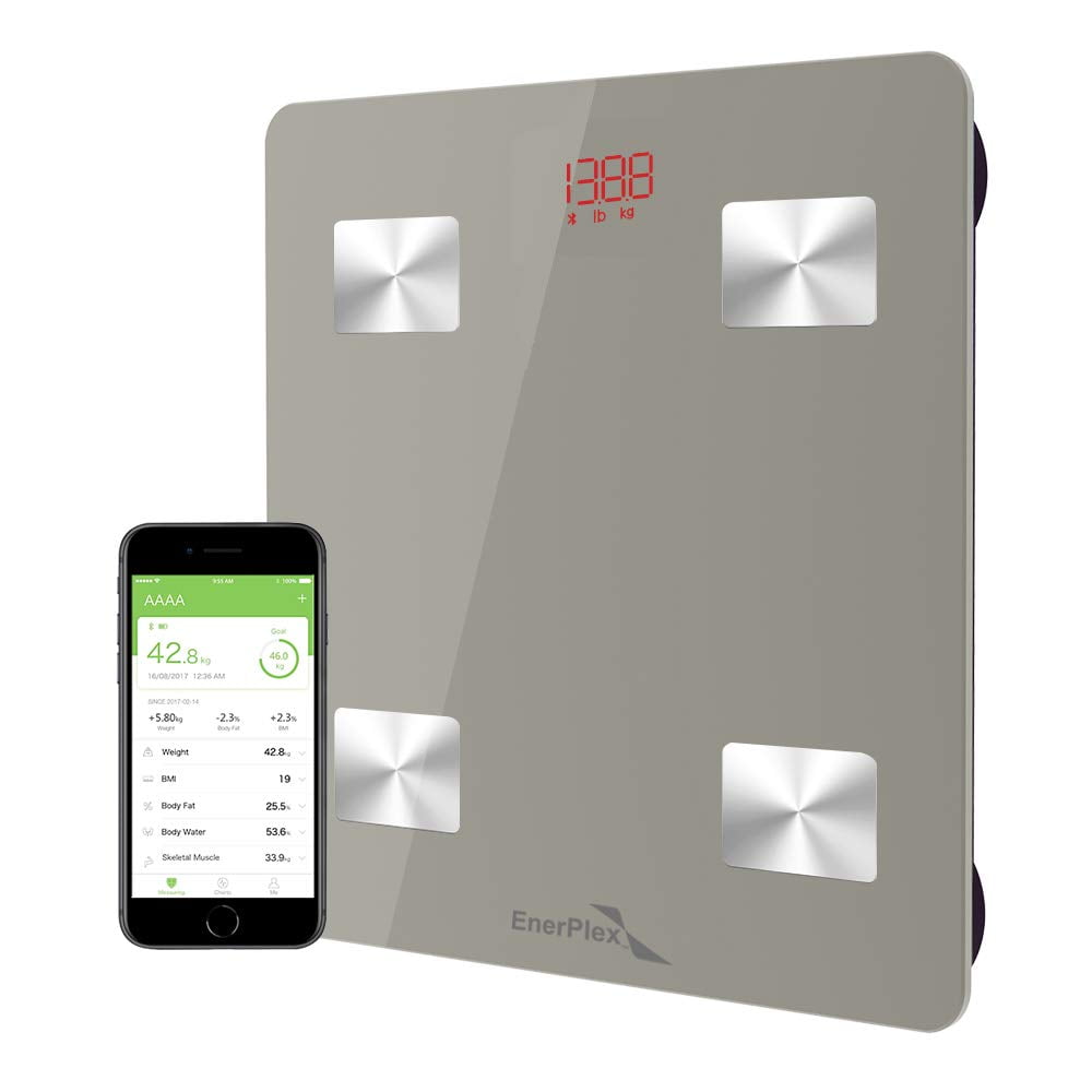 EnerPlex Fit 2020 Model Bluetooth Body Fat Scale, Weight Scales Digital ...