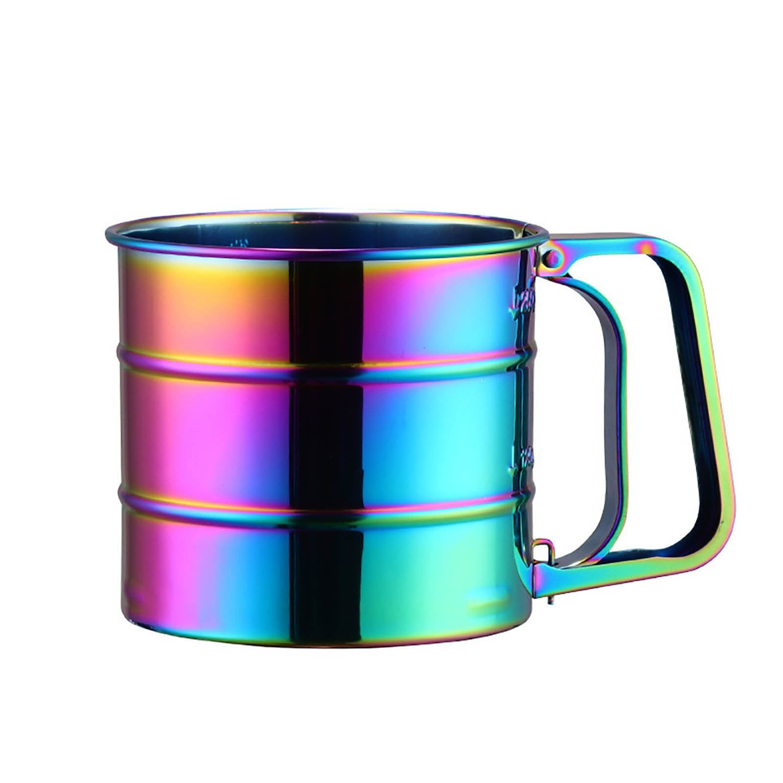 Flour Sifter for Baking, 4 Cup Flour Sifter Stainless Steel, Double ...