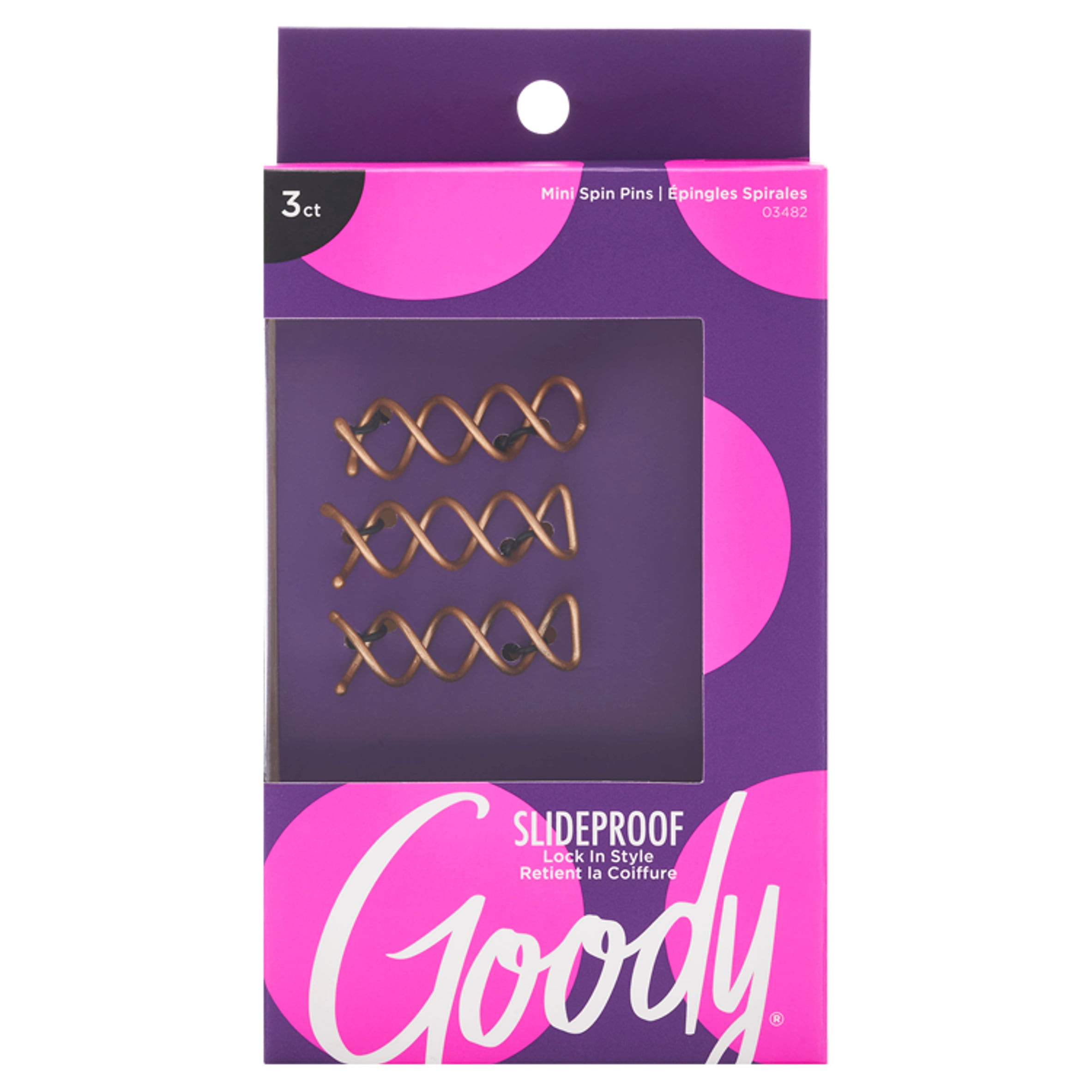 Goody Simple Styles Mini Spin Pins, 3 count - Walmart.com