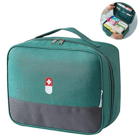Zippered First Aid Bag Medication Organizer Emergency Pouch Carrier ...
