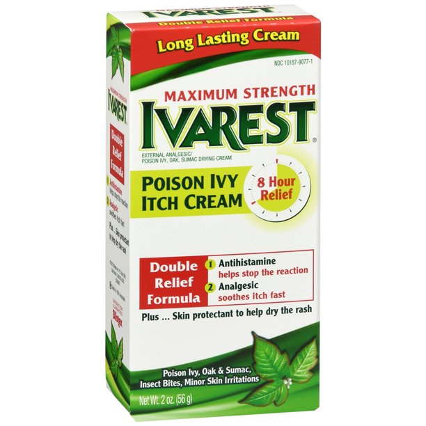 Ivarest Maximum Strength Poison Ivy Cream and Bug Bite Relief, 2 Oz ...