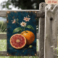 8x12 Inches Vintage Orange Still Life Metal Wall Art, Expressive ...