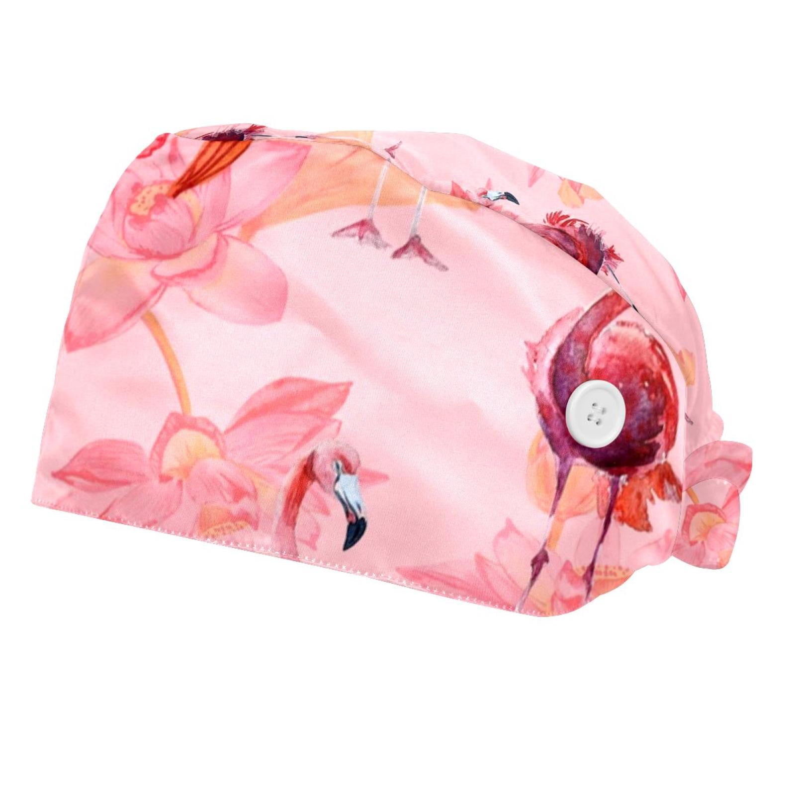 2PCS Working Cap with Buttons and Sweatband Adjustable Tie Back Hats ...