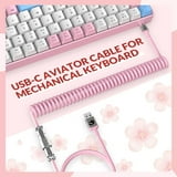 T8 Wired 68 Keys Mechanical Gaming Keyboard with Coiled Cable RGB ...