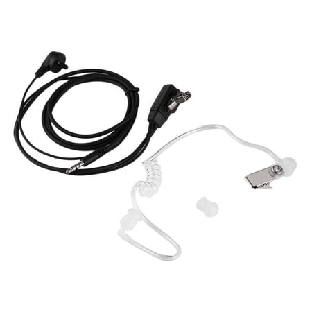 INFINITEE Covert Acoustic Air Tube Earpiece Agent Headset For Kenwood ...