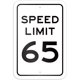 Speed Limit 65 Sign - Walmart.com
