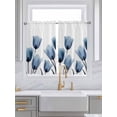 Blue Tulip Kitchen Curtains 45 Inch Length, Spring Pastoral Flower ...