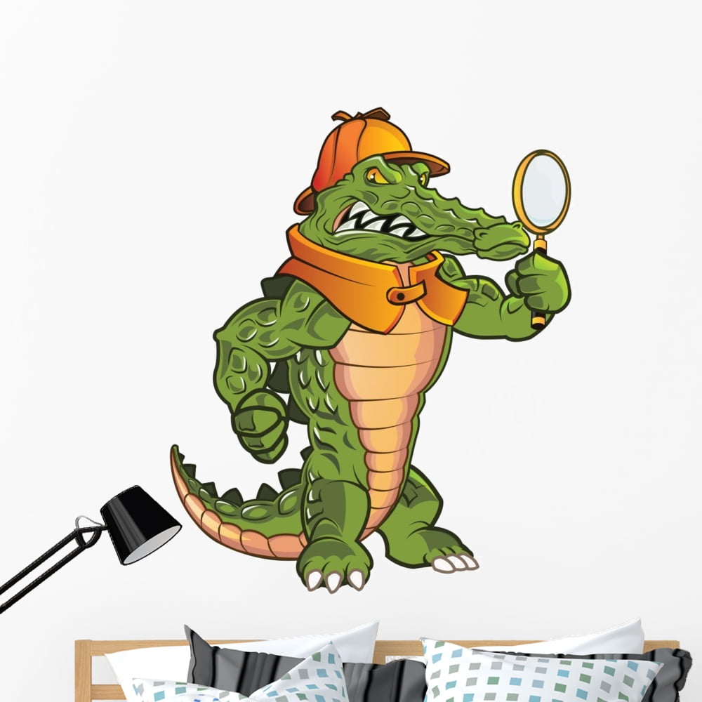 Investigator Gator Wall Decal Sticker by Wallmonkeys Peel and Stick ...