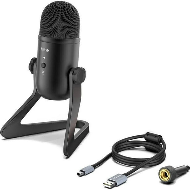 Micrófono para Podcast FIFINE K678 Cardiode USB Condensador | Bodega Aurrera en línea
