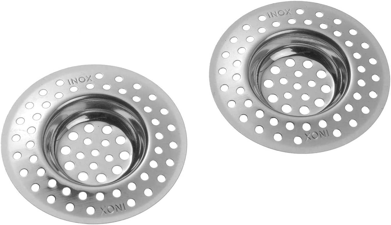 2 Kitchen sink strainers stainless steel, A, DE, 2 Set - Walmart.com