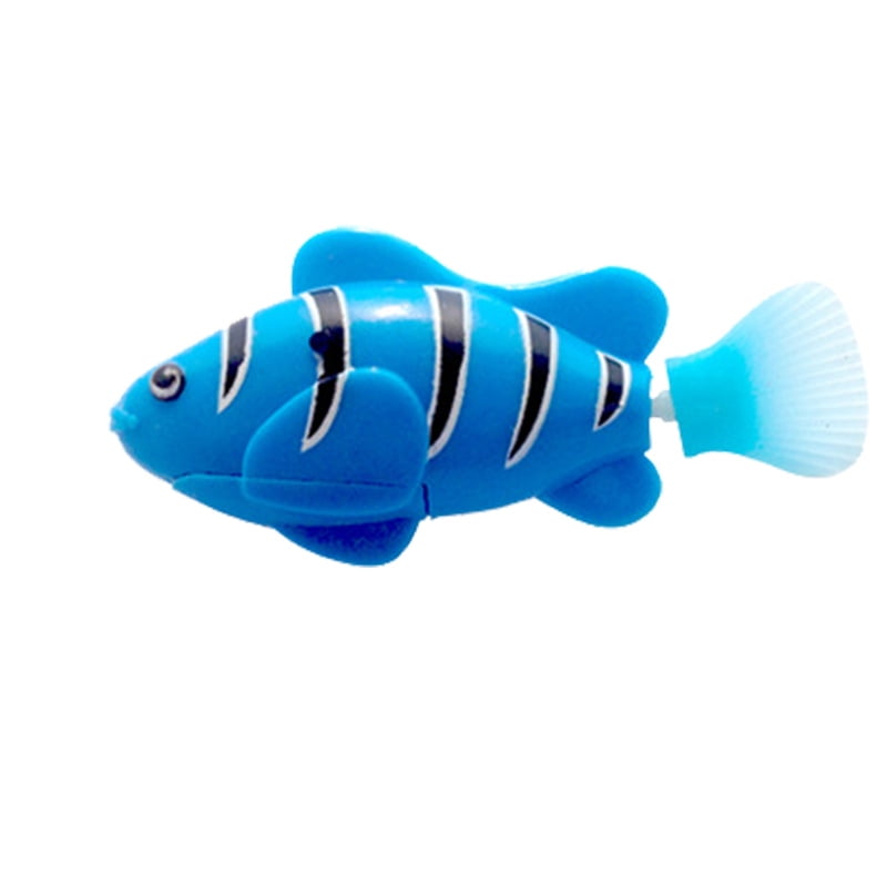 Pet Cat Toy LED Interactive Swimming Robot Fish Toy for Cat Glowing ...