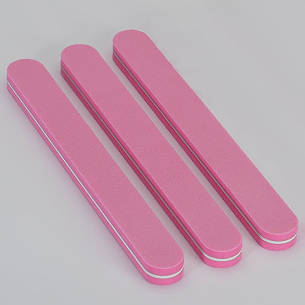 CaiQue, Round Shaped 100/180 Double Sided Sponge Nail File and Buffer ...