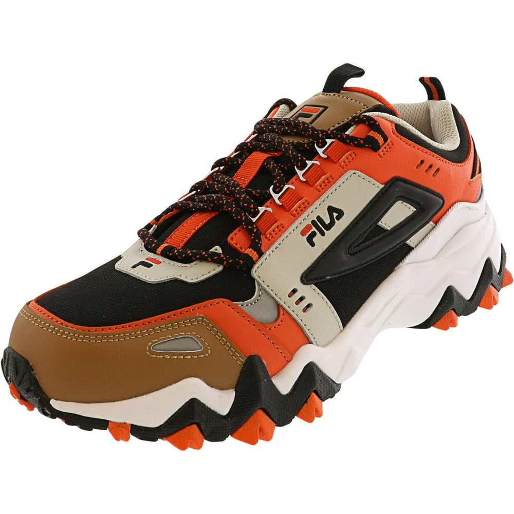 FILA - Fila Men's Oakmont Tr Black / Red Orange Silver Birch Ankle-High ...