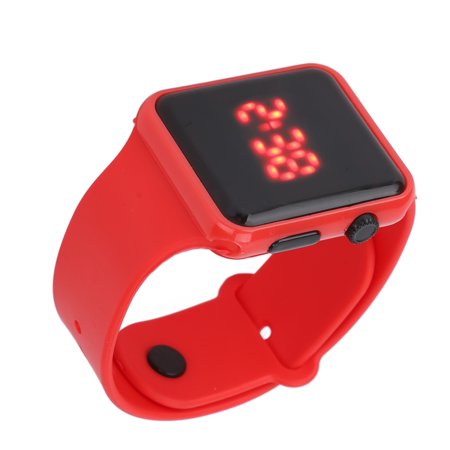 Digital Kids Watch LED Screen, Quadrate Shape, Backlight Design, 4 ...