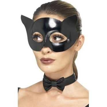 Halloween Lace Cat Mask - White - Walmart.com