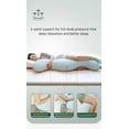Body Pillow - Ergonomic Curved Design, Cooling Shredded Memory Foam ...