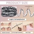 25M Nylon with Spandex Lace Wrinkle Ribbon Lace Trim Clothes ...