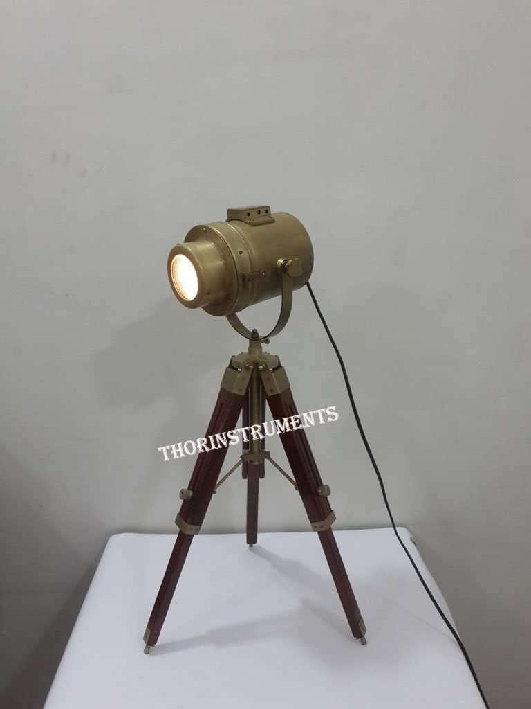 Nautical Antique Look Searchlight With Tripod Stand Collectable Spot ...