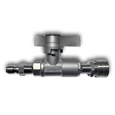 High Pressure Washer Ball Valve Kit 3/8 NPT Quick Connector 4500 PSI ...