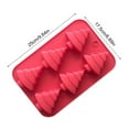 BIZHUA 6 Cavity Christmas Tree Silicone Mold, Nonstick Baking Pan for ...