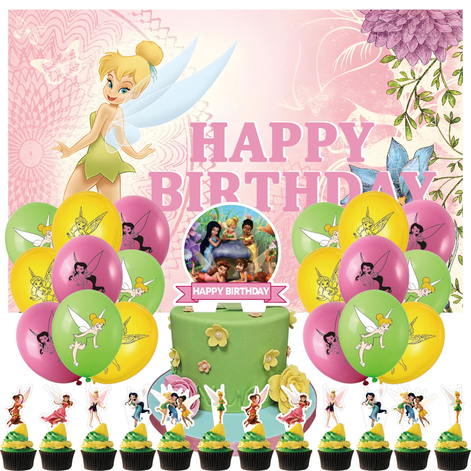 Click here for Balqoifd 32pcs For Tinkerbell Cartoon Themed Party... prices